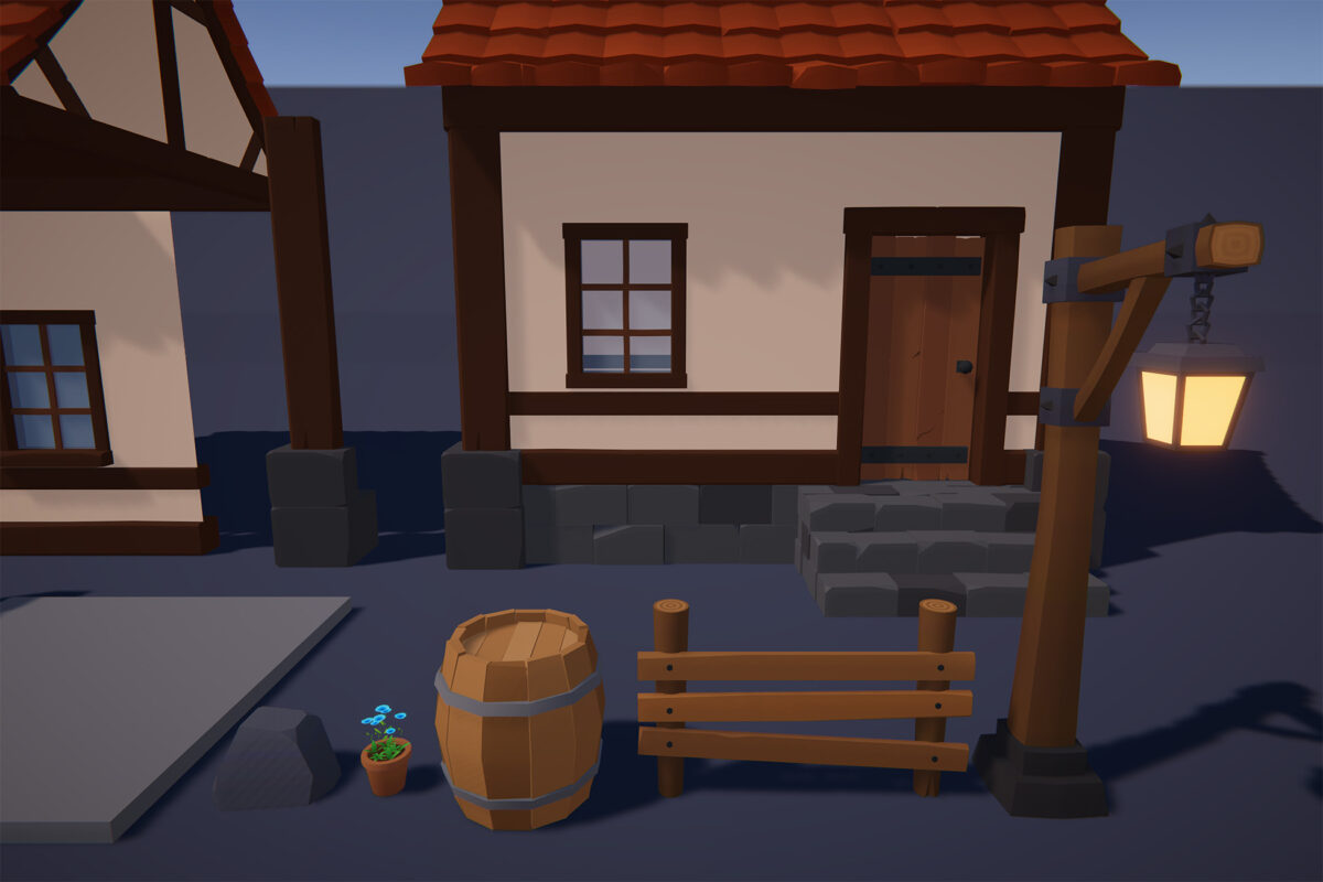 Low Poly Fantasy Medieval Village Vol.2 Lite - Just Create Studios