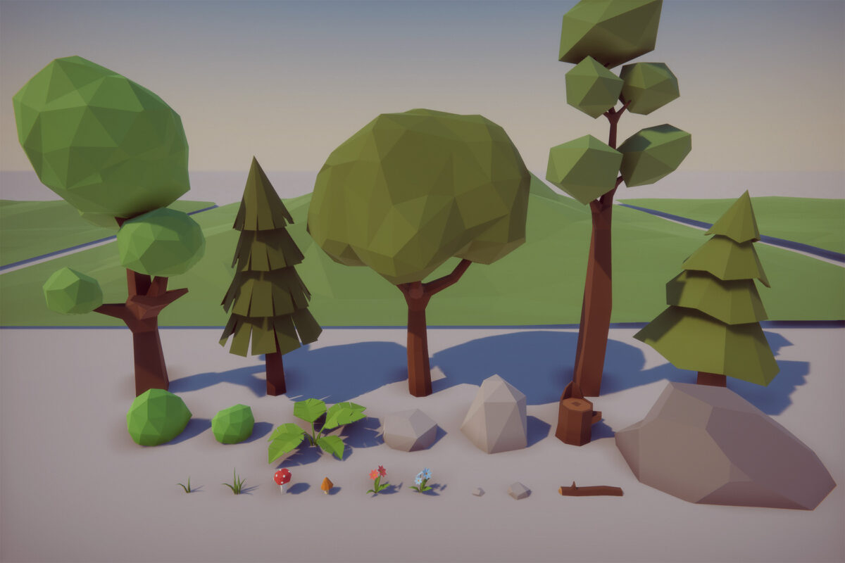 Low Poly Simple Nature Pack - Just Create Studios